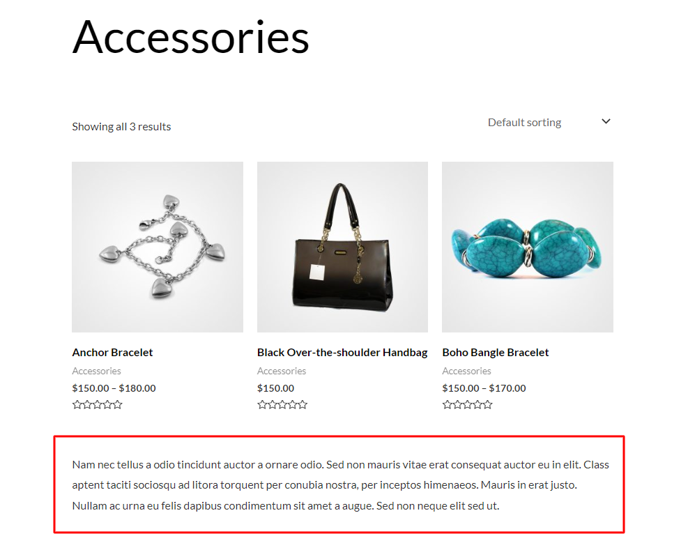How To Relocate Woocommerce Category Description 8587